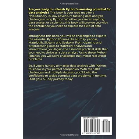 Mua 50 Days of Data Analysis with Python: The Ultimate Challenges Book ...