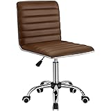 Amazon.com: Modway Ripple Ribbed Armless Mid Back Swivel Computer Desk ...