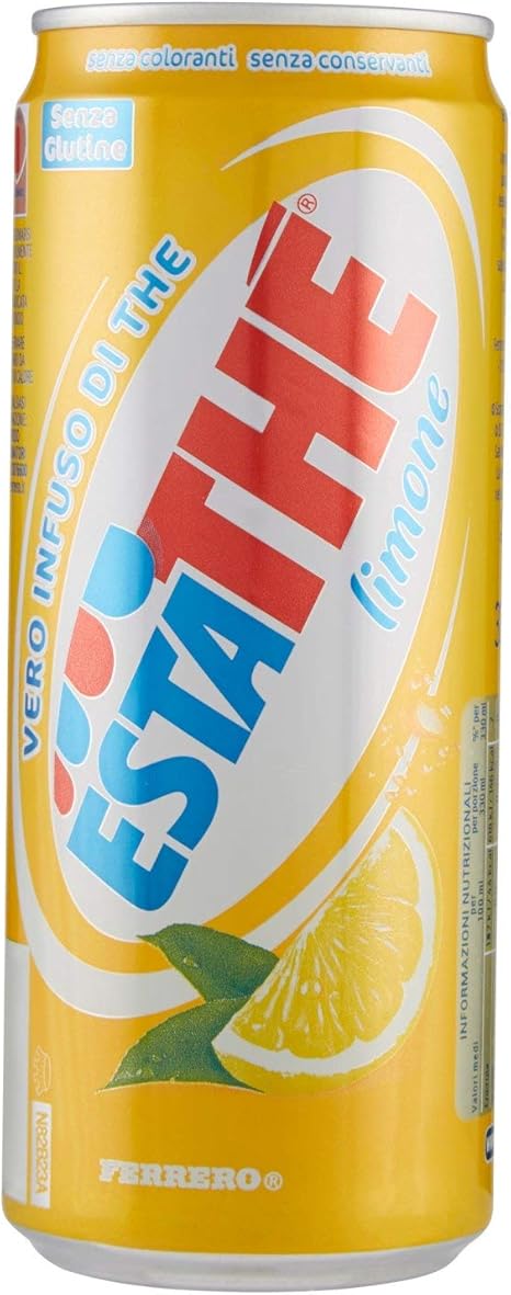 Estathé, Vero infuso di The al Limone, lattina da 330ml: Amazon.it ...