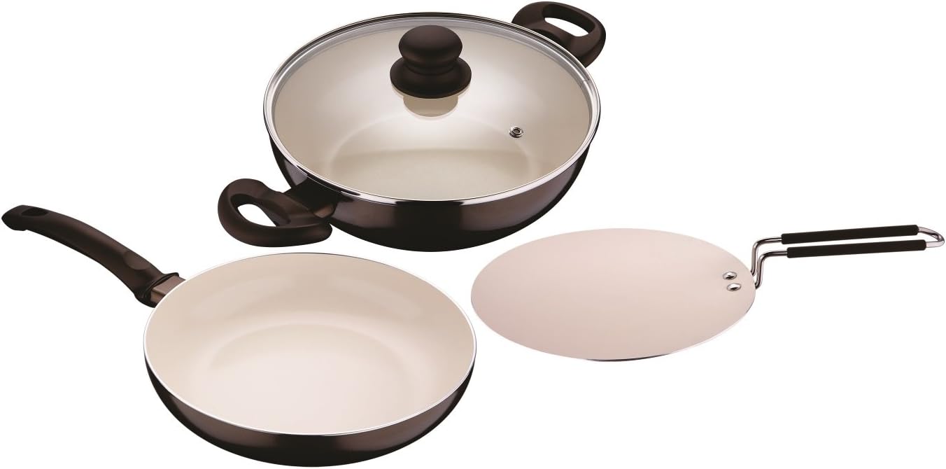 Amazon.com: Bergner Press Aluminium Ceramic Coating Bellini 4pcs ...