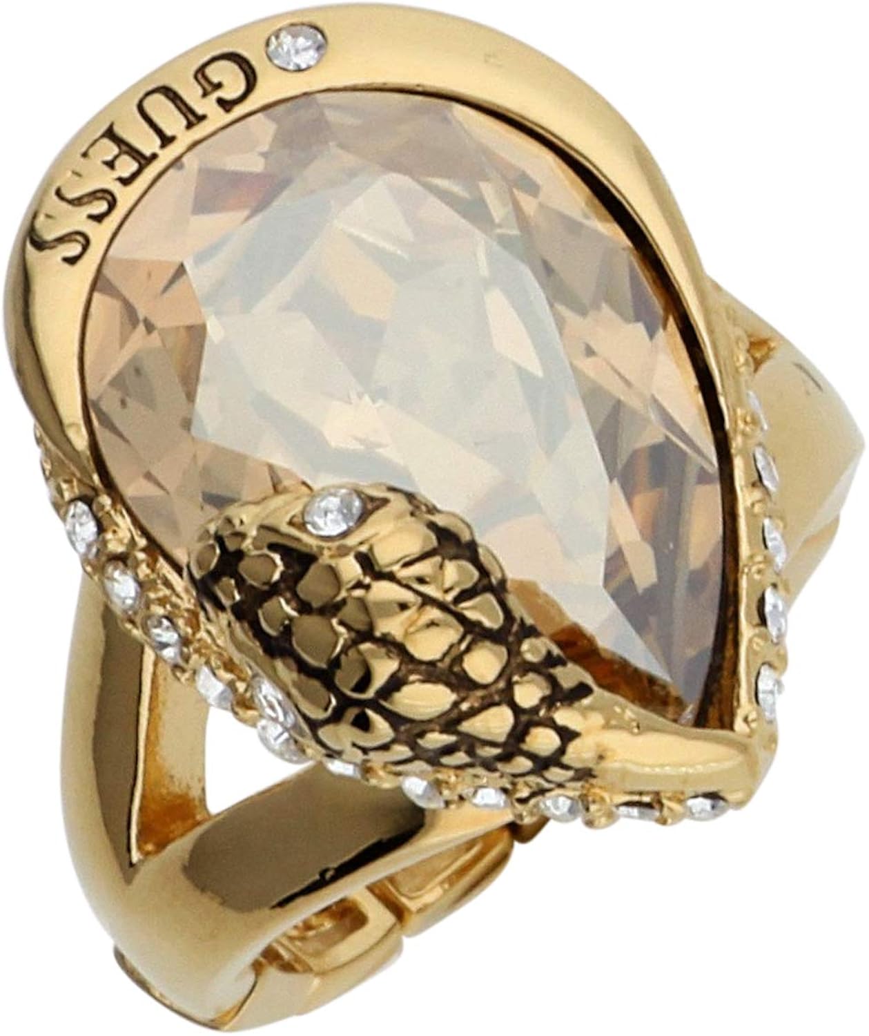 Guess Damen-Ring rhodiniert Gr. 54 (17.2) - UBR81132-S: Amazon.de: Schmuck