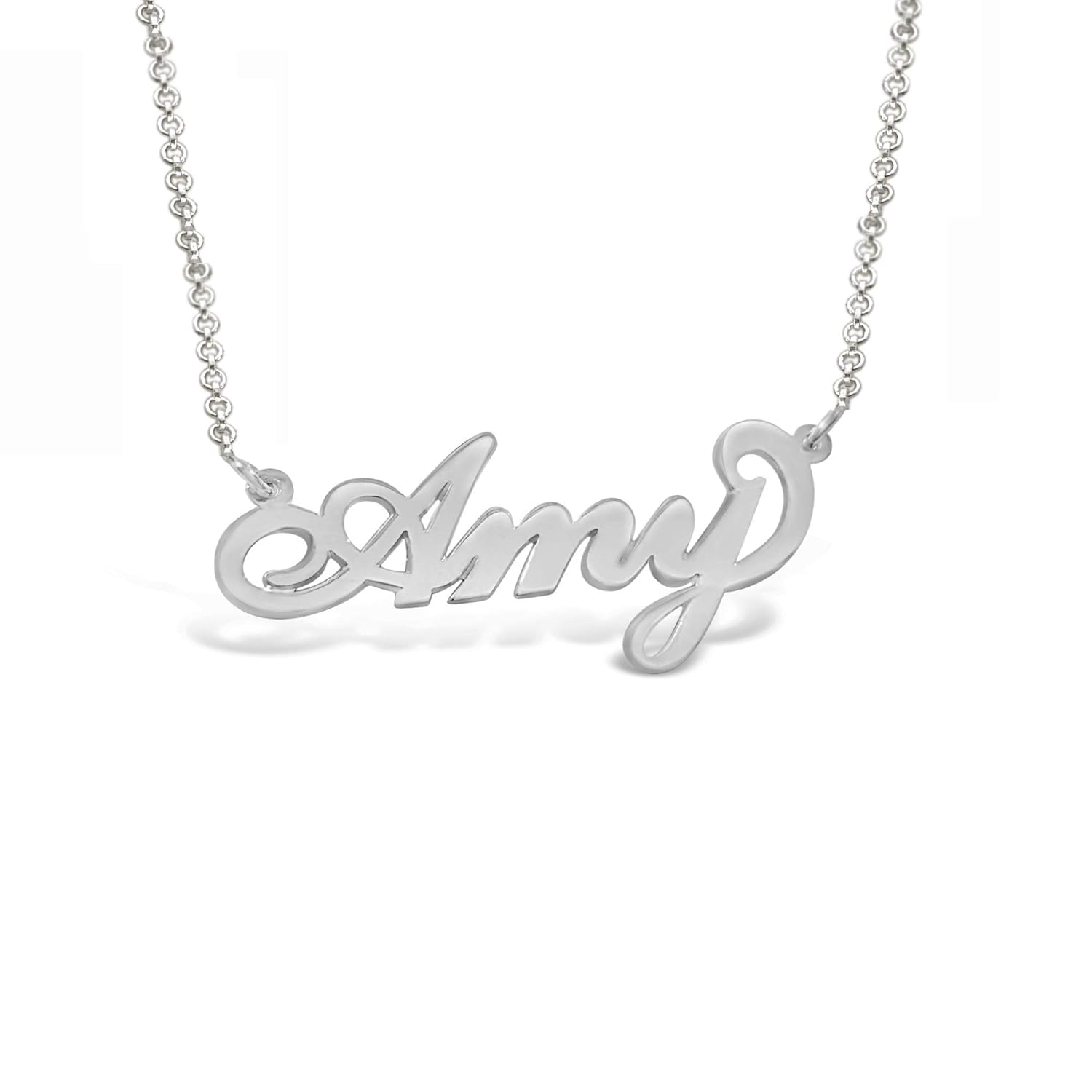 Amazon.com: Personalized Amy Name Necklace, Custom made in stock ...