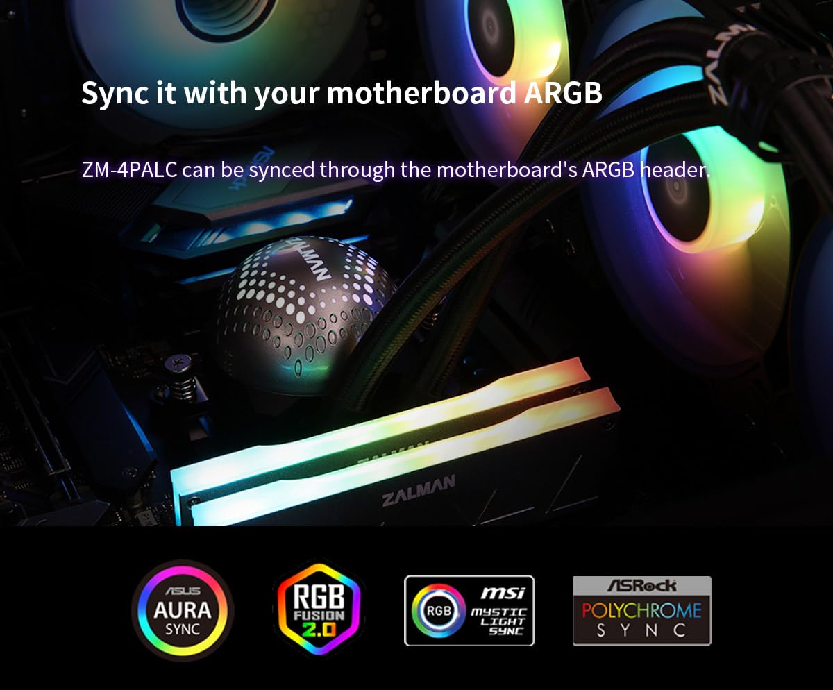 Mua Zalman ARGB Controller 4-port Hub for PC Addressable RGB Fans 5V 3 ...