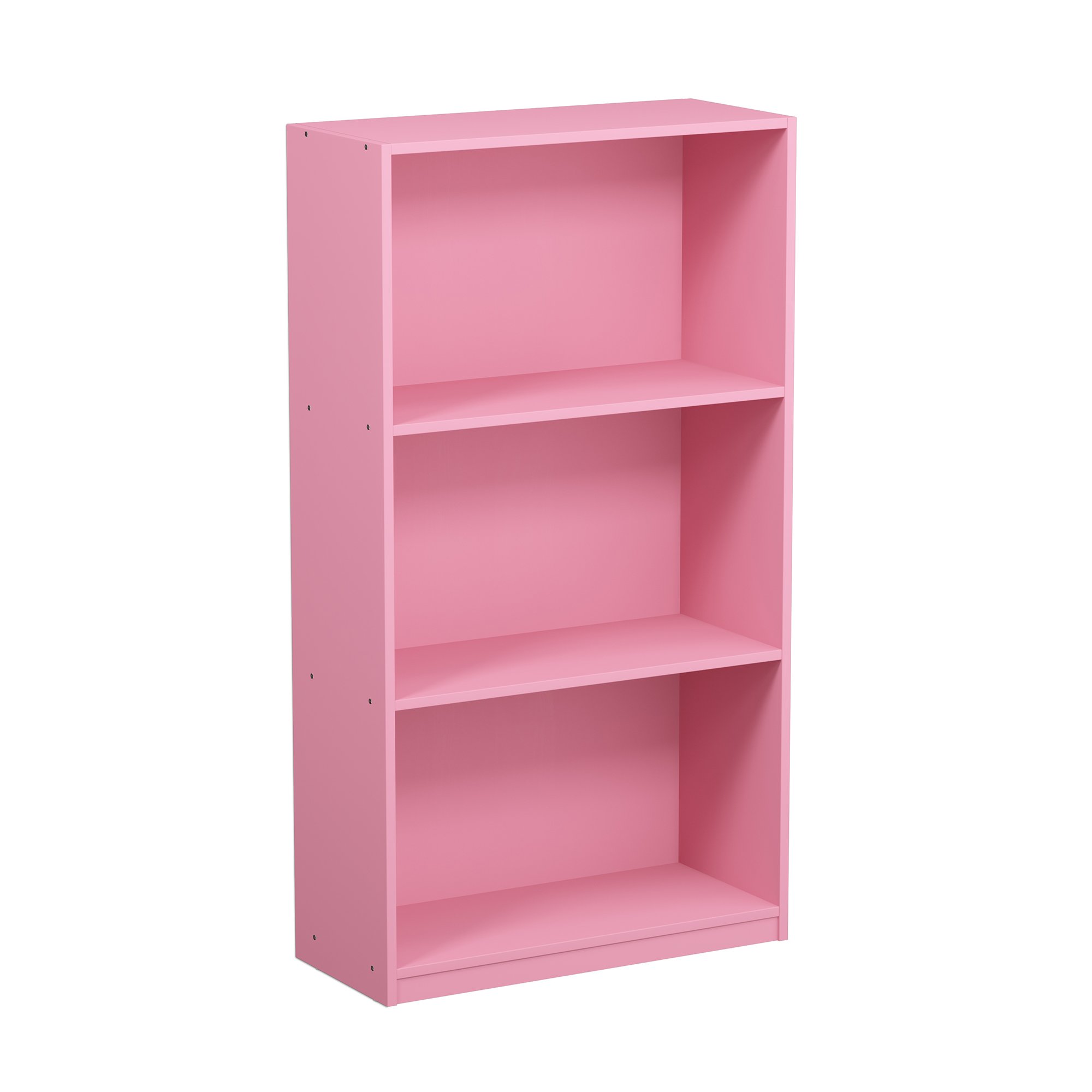 FURINNO Basic 3-Tier Bookcase Storage Shelves, Pink for sale | Denver ...