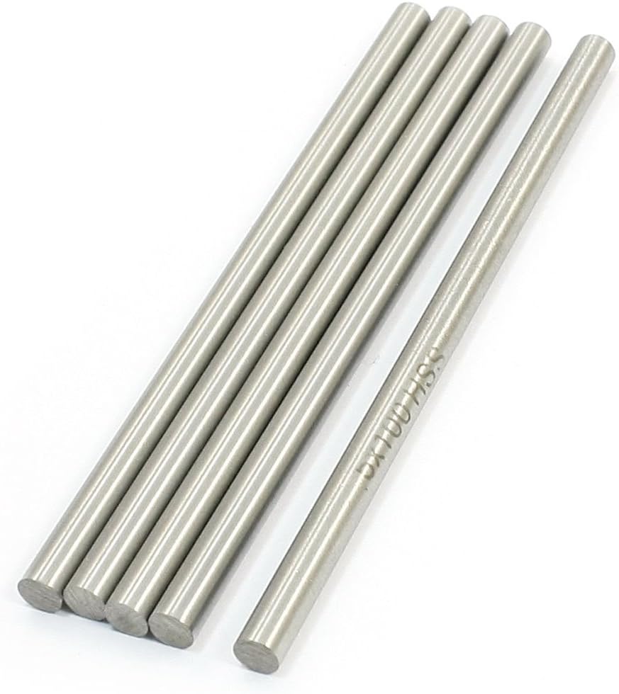 3mm Dia 100mm Length HSS Solid Round Shaft Rod Axles for RC Toy Car 9 ...