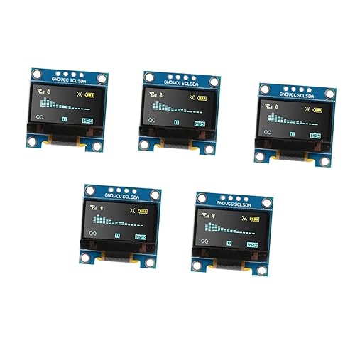 5 pcs 0.96 Inch I2C OLED Display Module, 128x64 Pixel SSD1306 I2C/IIC ...