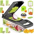 Amazon.com: Kitchen ideas Veggie slicer 16 pieces (Gray, 1) 16 pieces ...