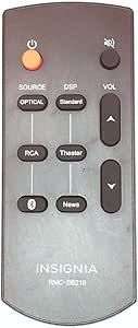 Amazon.com: INSIGNIAE RMC-SB216 NS-SB216 Remote Control Sound BAR 20716 ...