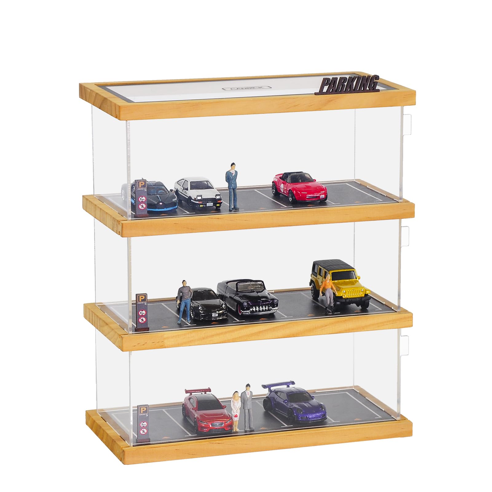 Mua 1/64 Scale Hot Wheels Display Case 3-Tiers Diecast Car Garage ...