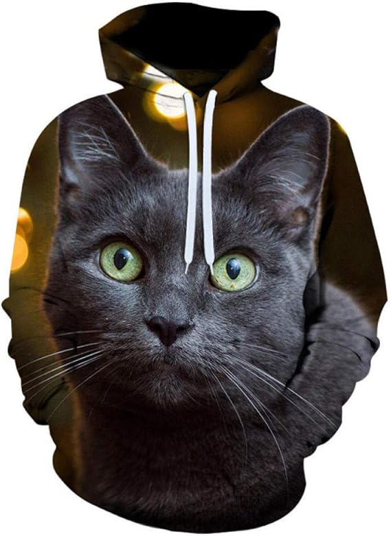 Sudadera con Capucha de Gato Blanco Lindo de Primavera y otoño ...