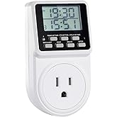 NICREW Outlet Timer, 24 Hours Programmable and Plug in Timer for ...