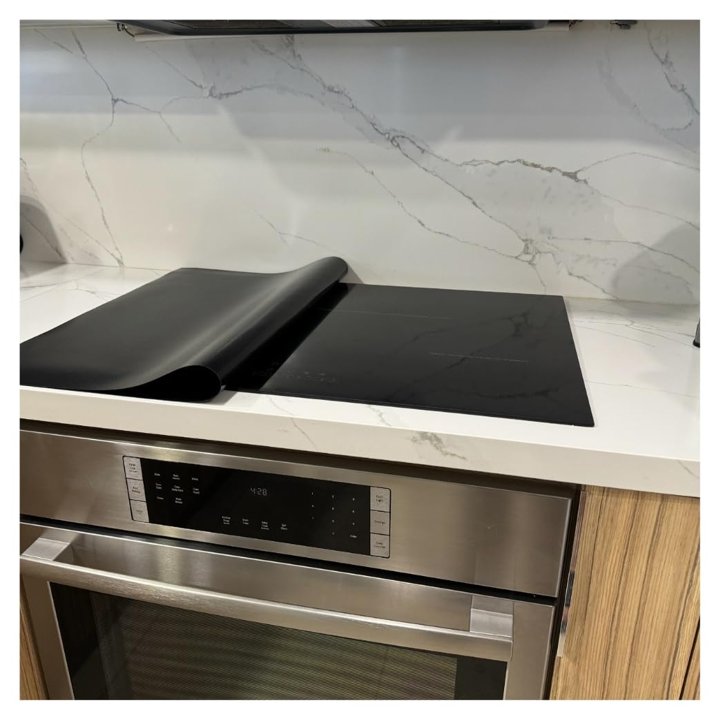 Delmoreshop Induction Cooktop Protector - 24x29.9 Inches Non-Slip ...