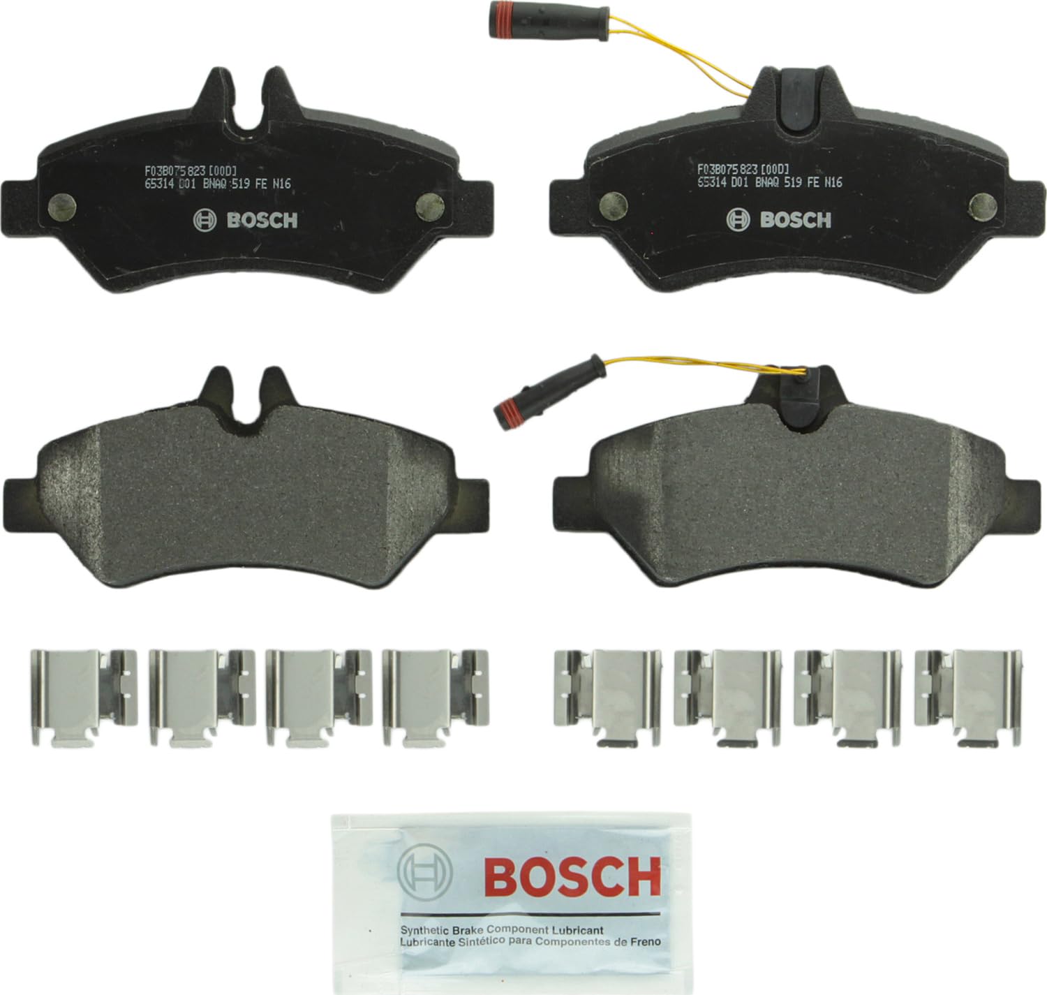 BOSCH BP1317 QuietCast Premium Semi-Metallic Disc Brake Pad Set ...