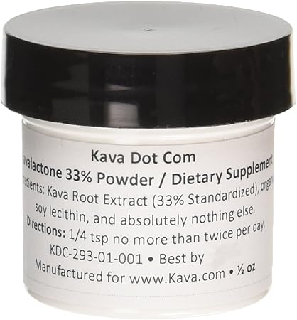 Amazon.com: KavaDotCom Powdered Kavalactone 33% Kava Kava Extract ...