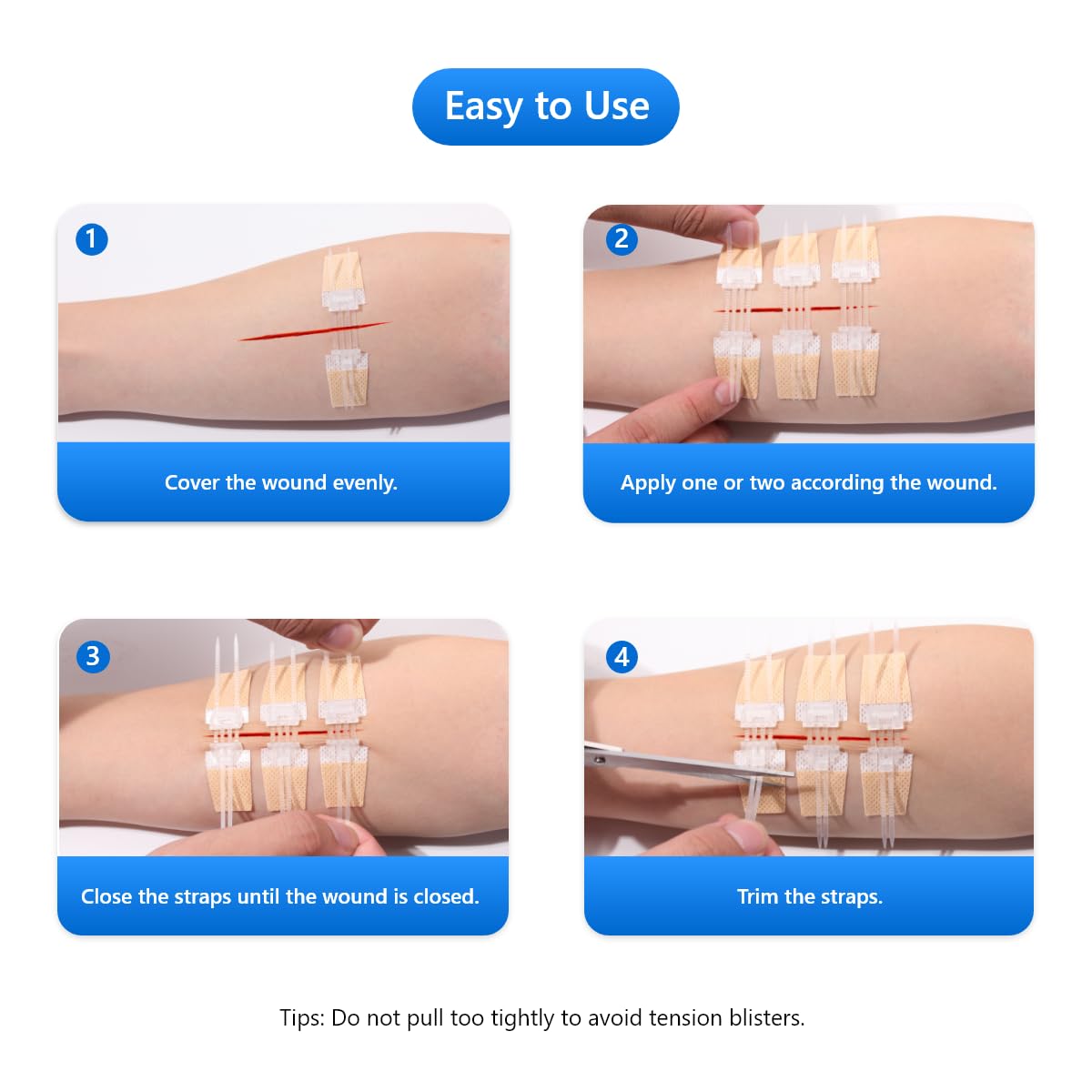 Mua Longmed Emergency Wound Closures - 3 Pcs Butterfly Bandages ...