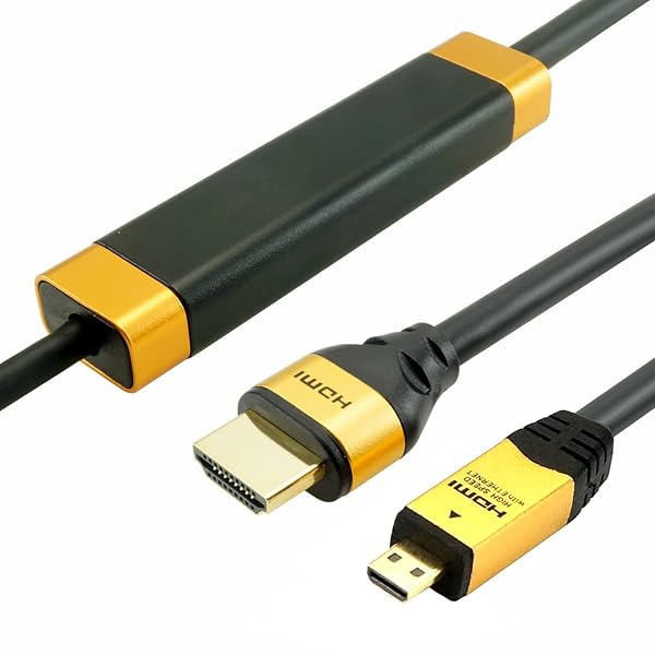 YOTETION 4K Micro HDMI to HDMI Male Cable 30FT Adapter, 4K@60Hz HDR ...