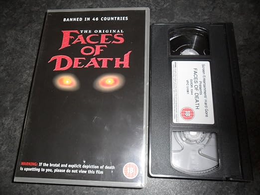 The Original Faces of Death VHS Video Cert. 18 Banned in 46 Countries ...