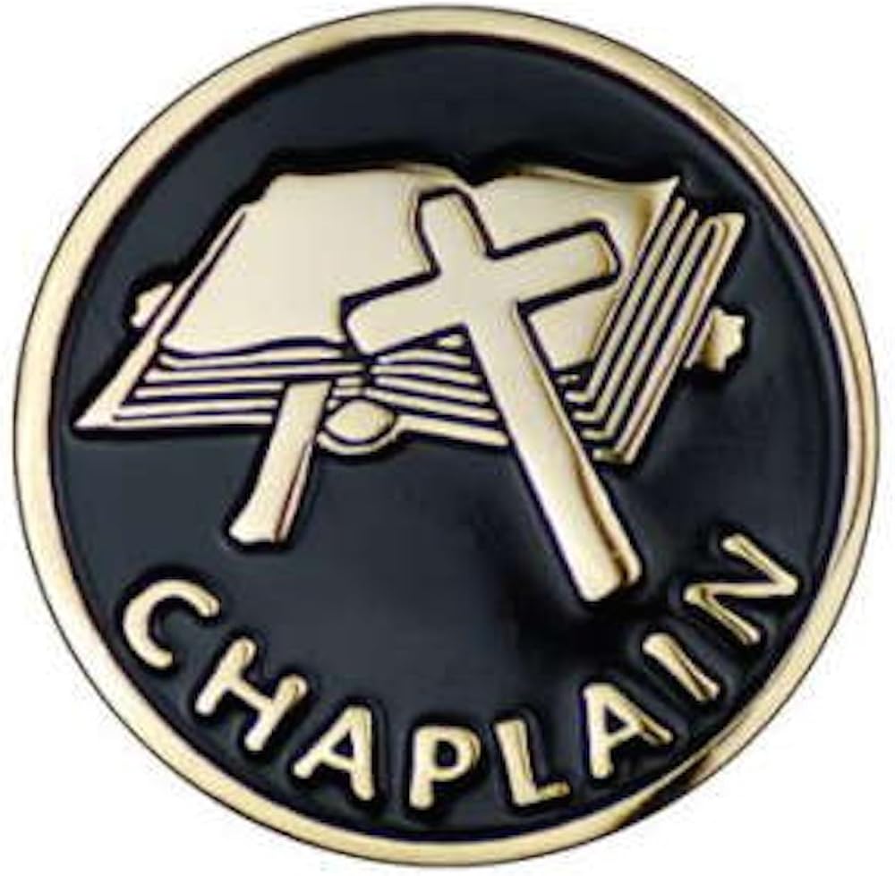 WizardPins Chaplain Cross Enamel Gold Tone Lapel Pin (1 Pack): Amazon ...