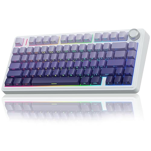 AULA F75 Pro Wireless Mechanical Keyboard,75% Hot Swappable Custom ...