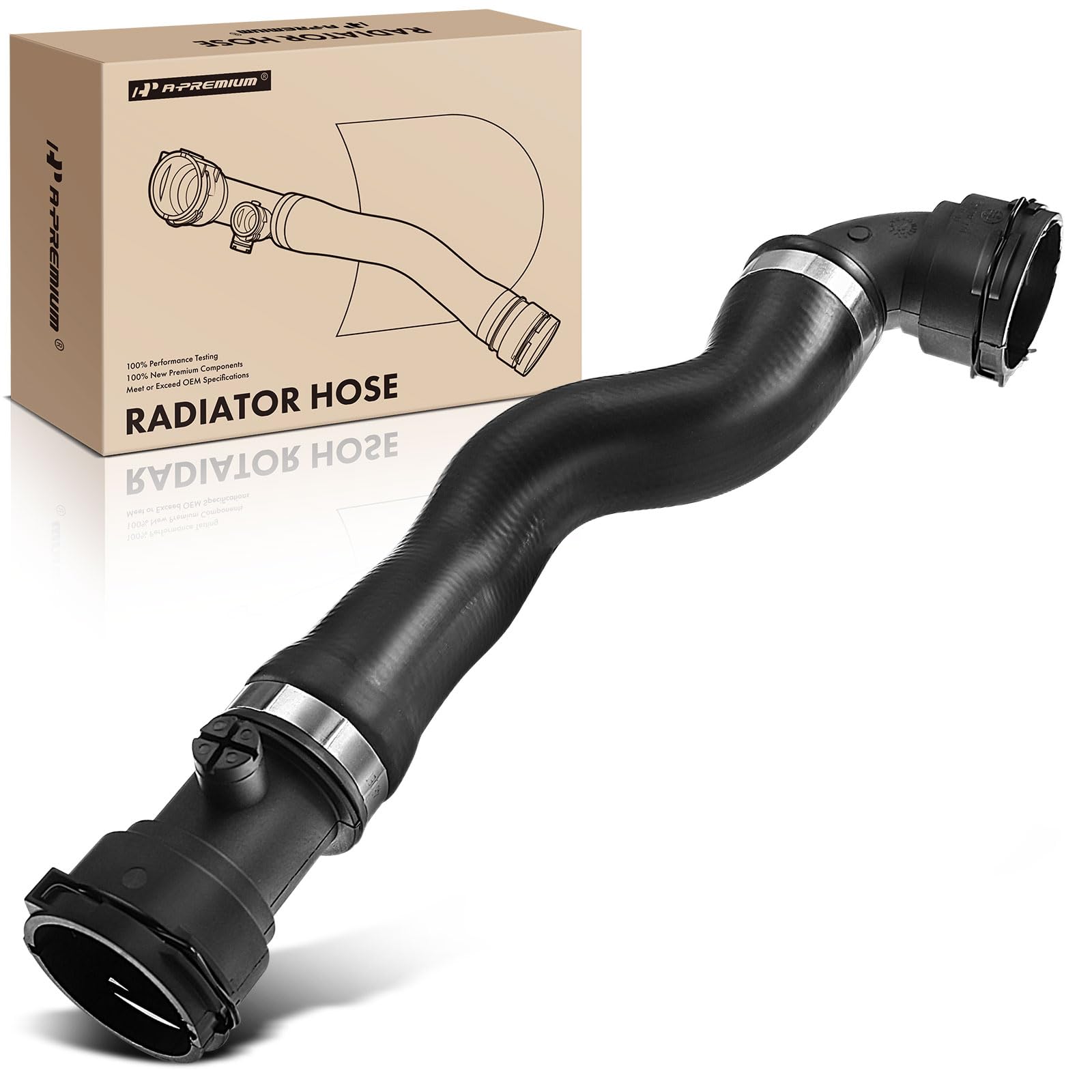 A-Premium Upper Radiator Coolant Hose Compatible with BMW E39 525i 2001 ...
