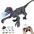 Amazon.com: Remote Control Dinosaur Toys for Kids ,Walking Roaring Velociraptor, 2.4Ghz ...