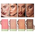 Amazon.com: UNYOKE Soft Creamy Highlighter Blush Stick,Smooth Shimmer ...