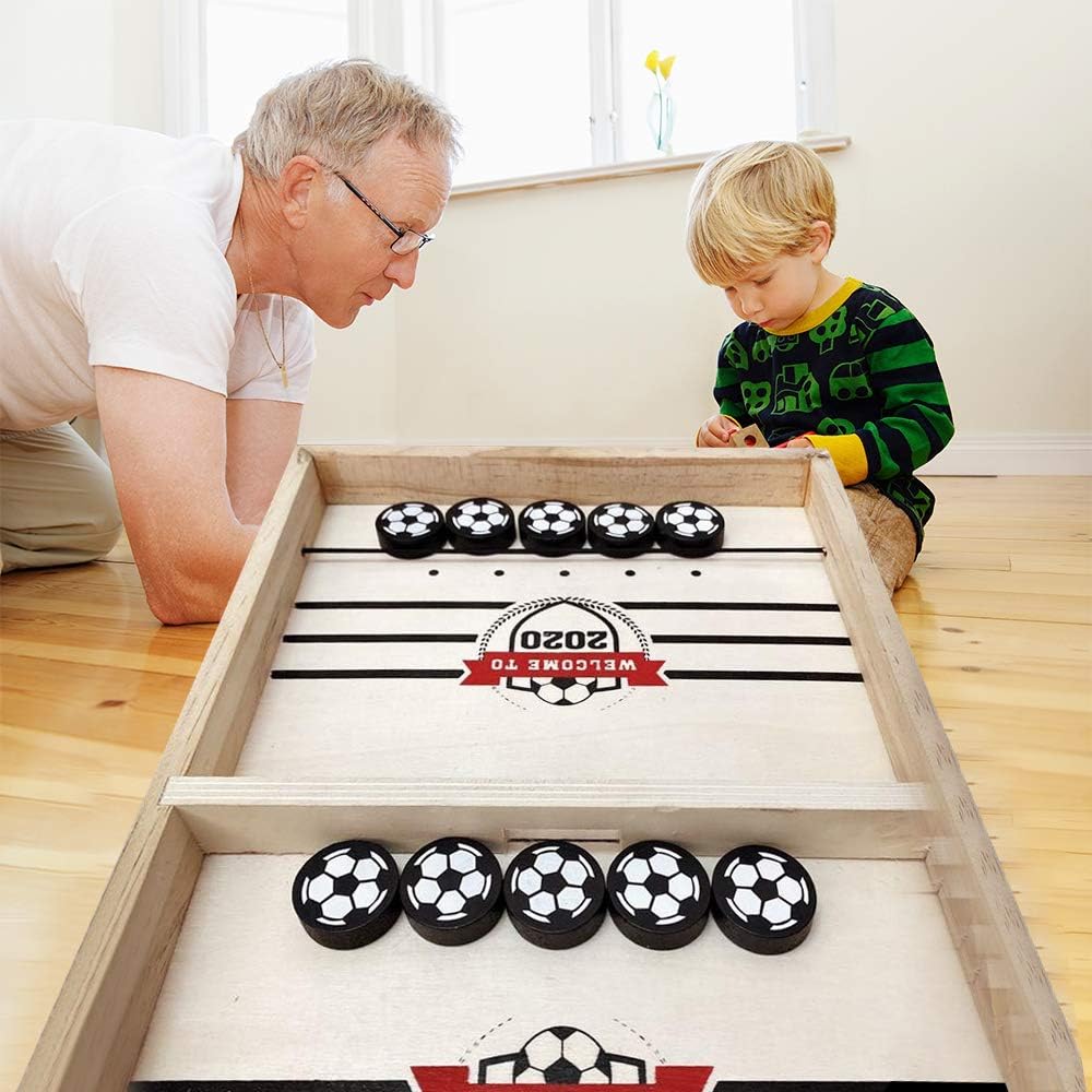 MatSailer slingpuck Fast Sling Puck, Table Desktop Battle 2 in 1 ice ...