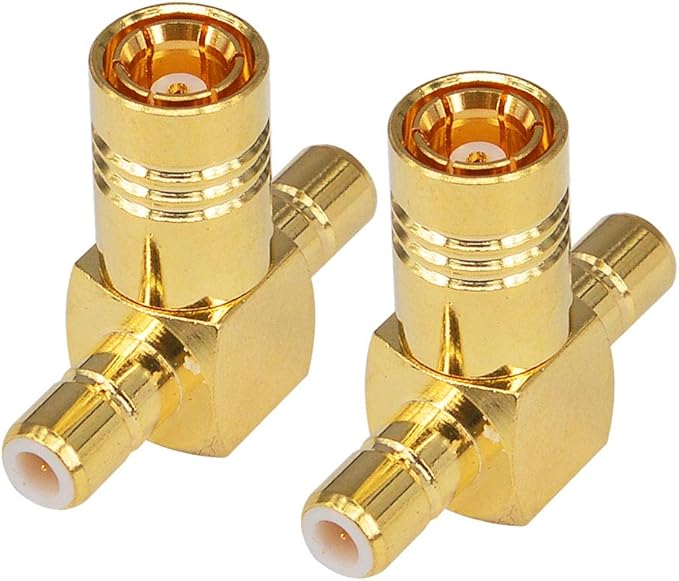 Amazon.com: 2-Pack SMB Female to 2 SMB Male Triple T RF Coax Adapter ...