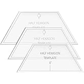 Amazon.com: Kigley 3 Pcs 60 Degree Triangle Ruler for Quilting 8 9 10 ...