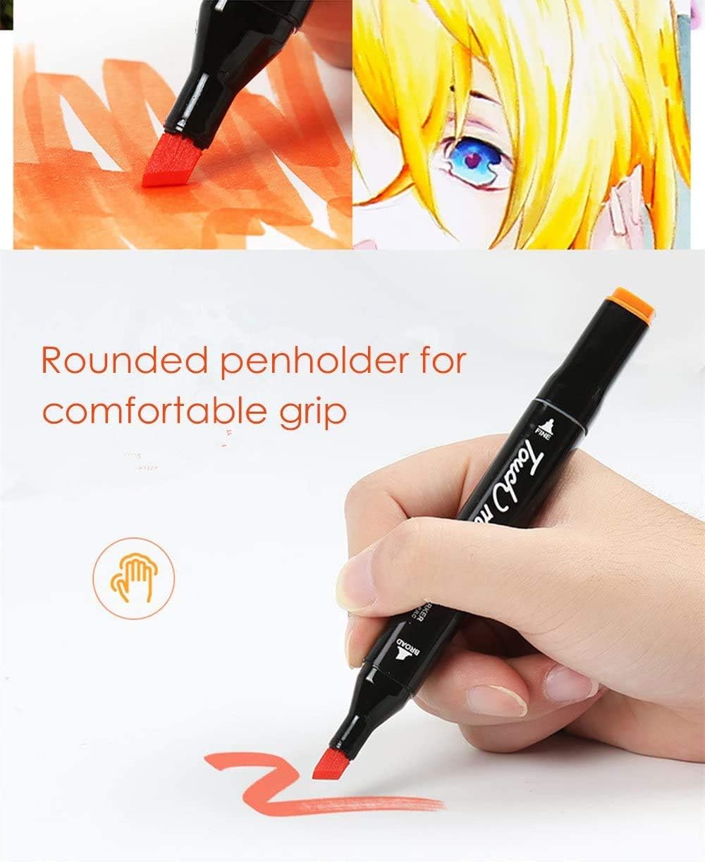 40 Touchmark Pens Dual Tip Alcohol Based Art Markers Perfect for Kids ...