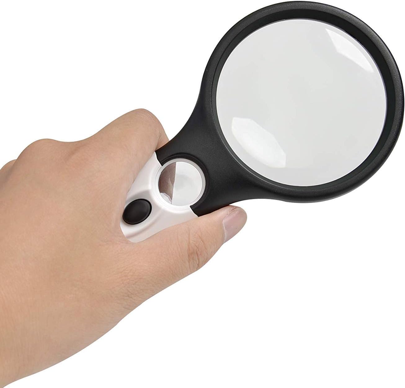 Magnifying Glasses Magnifier with 3 LED Lights 3X 45X Handheld ...