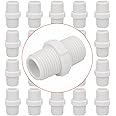 Amazon.com: 20Pack 1/2 Inch PVC Nipple Coupling Adapter Connector (Male ...