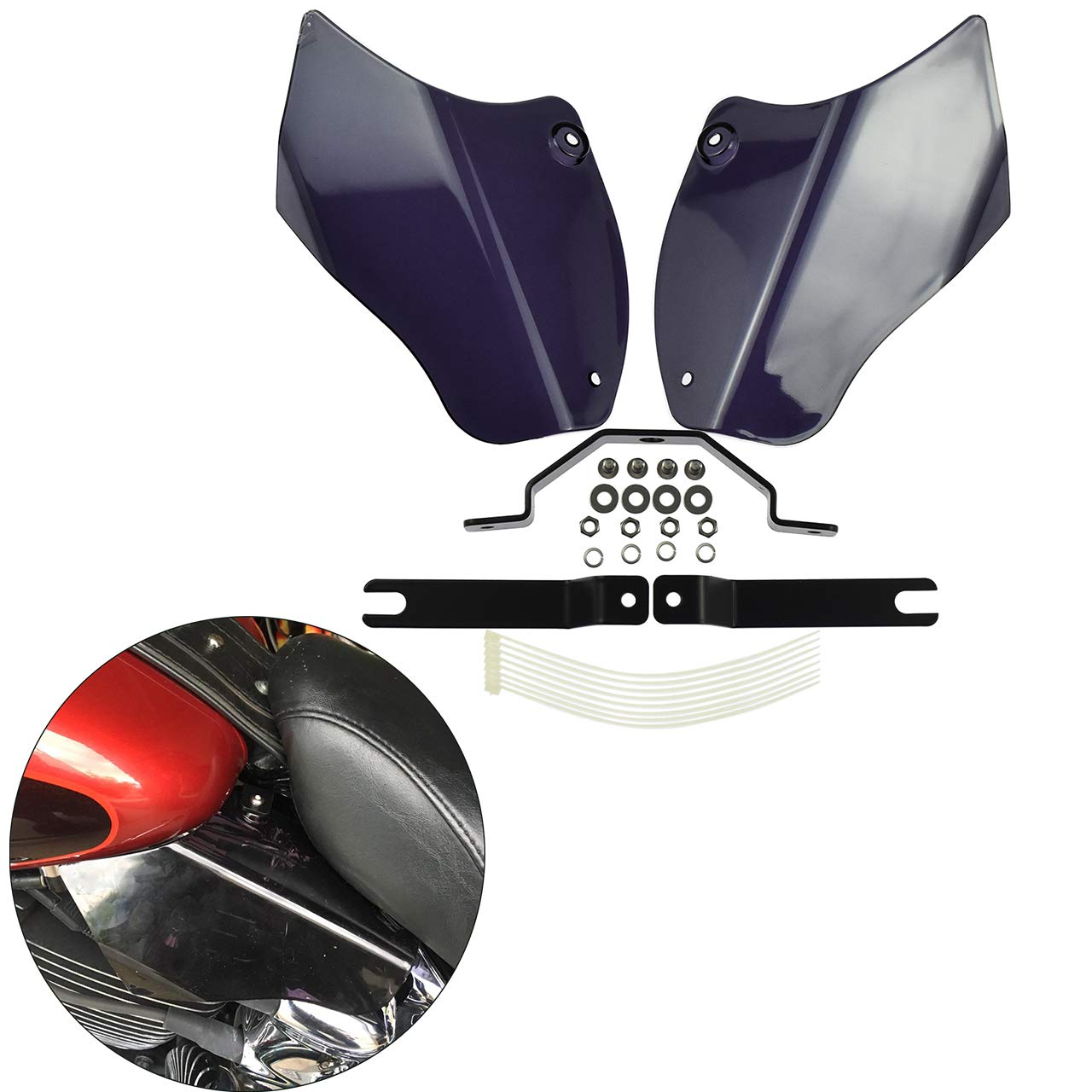 Mua YHMTIVTU Motorcycle Motorcycle Air Heat Deflector Saddle Shield for ...