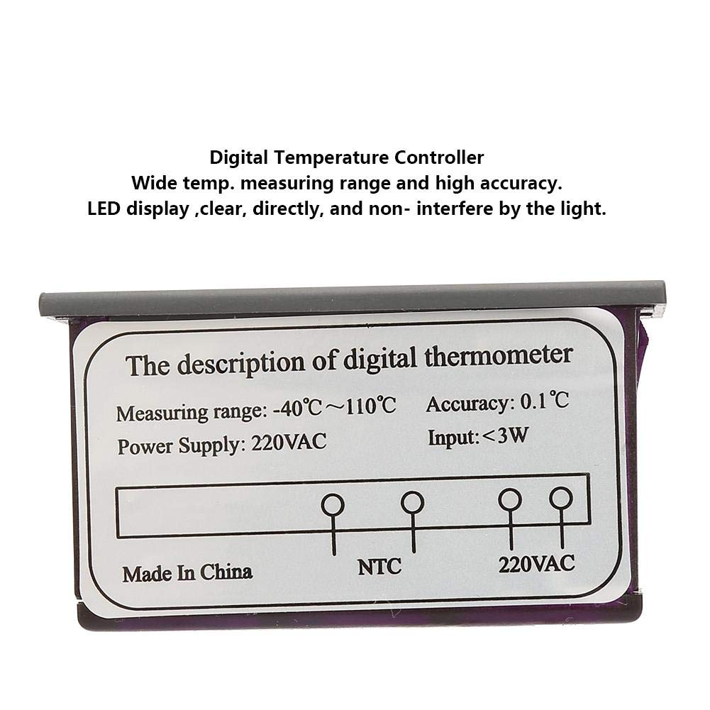 Digital Temperature Controller, TPM-900 220V LED Panel Meter with ...