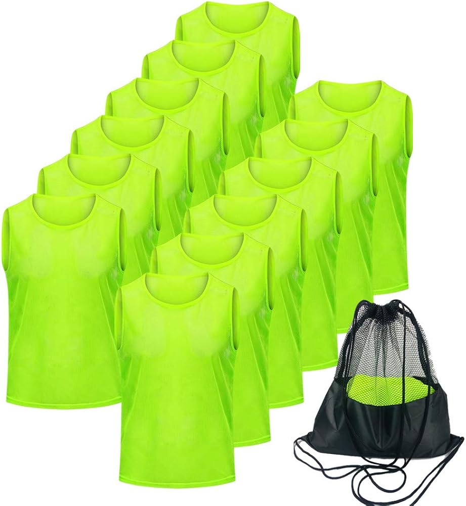 Amazon.com: Antoyo Pinnies Soccer pinnies for Soccer Mesh Basketball ...