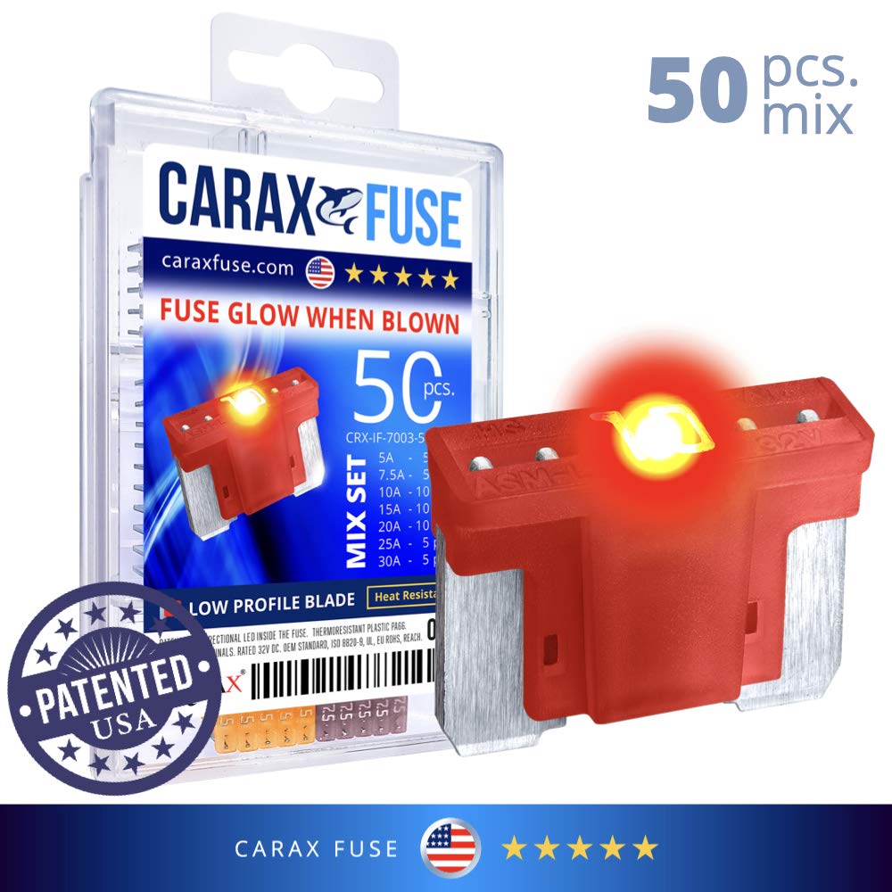 Buy CARAX Glow Fuse – Premium Fuse Low Profile Mini Micro Blade ATT/LP ...