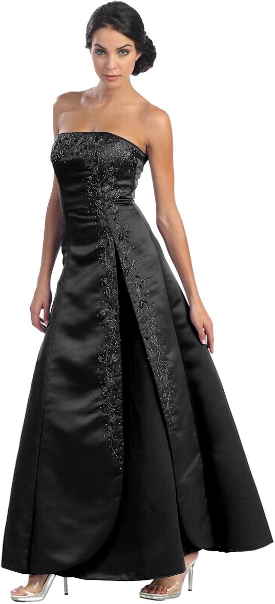 Ballkleider lang Abendkleid elegant Corsagenkleid Brautkleid A-Linie ...