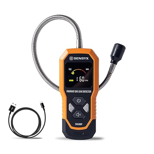 SENSYX Rechargeable Gas Detector Portable Natural Gas Tester Detector ...