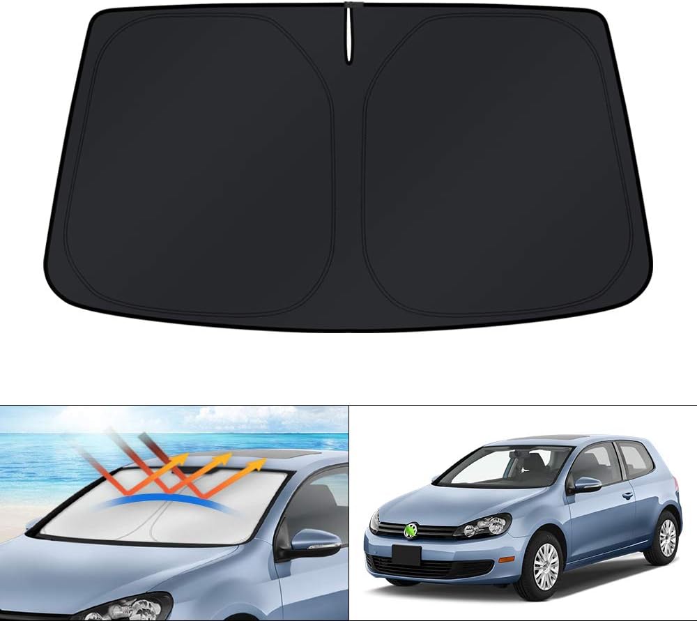 Amazon.com: KUST Windshield Sun Shade for Volkswagen VW Golf/Rabbit/GTI ...