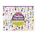 Amazon.com: Melissa & Doug Sticker Collection Book - Fashion, 600 ...