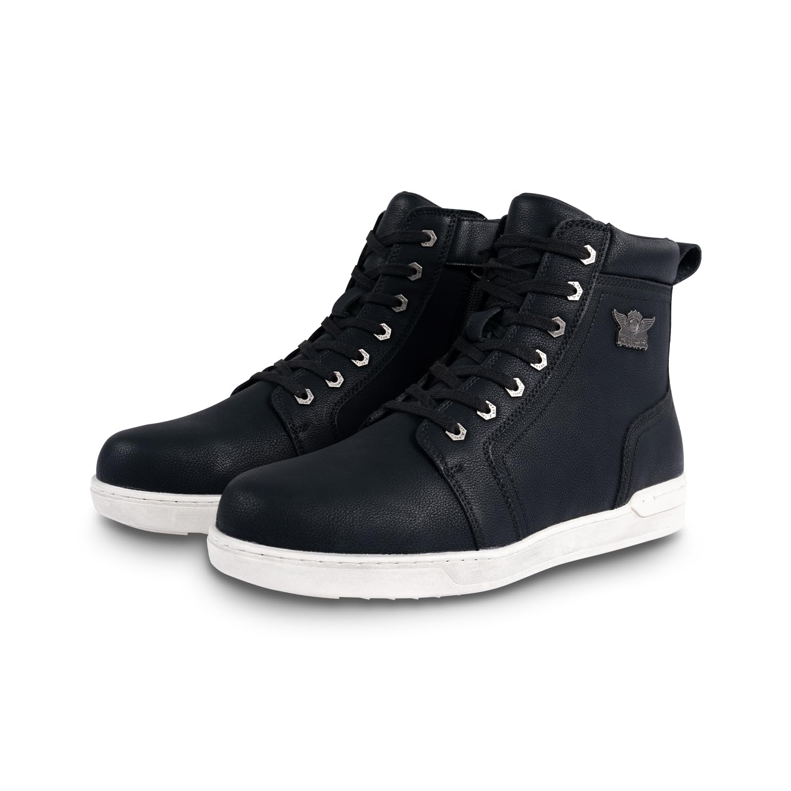 GARGOYLE BELLS Men's Casual Boot PU Leather Combat Boots For Men ...
