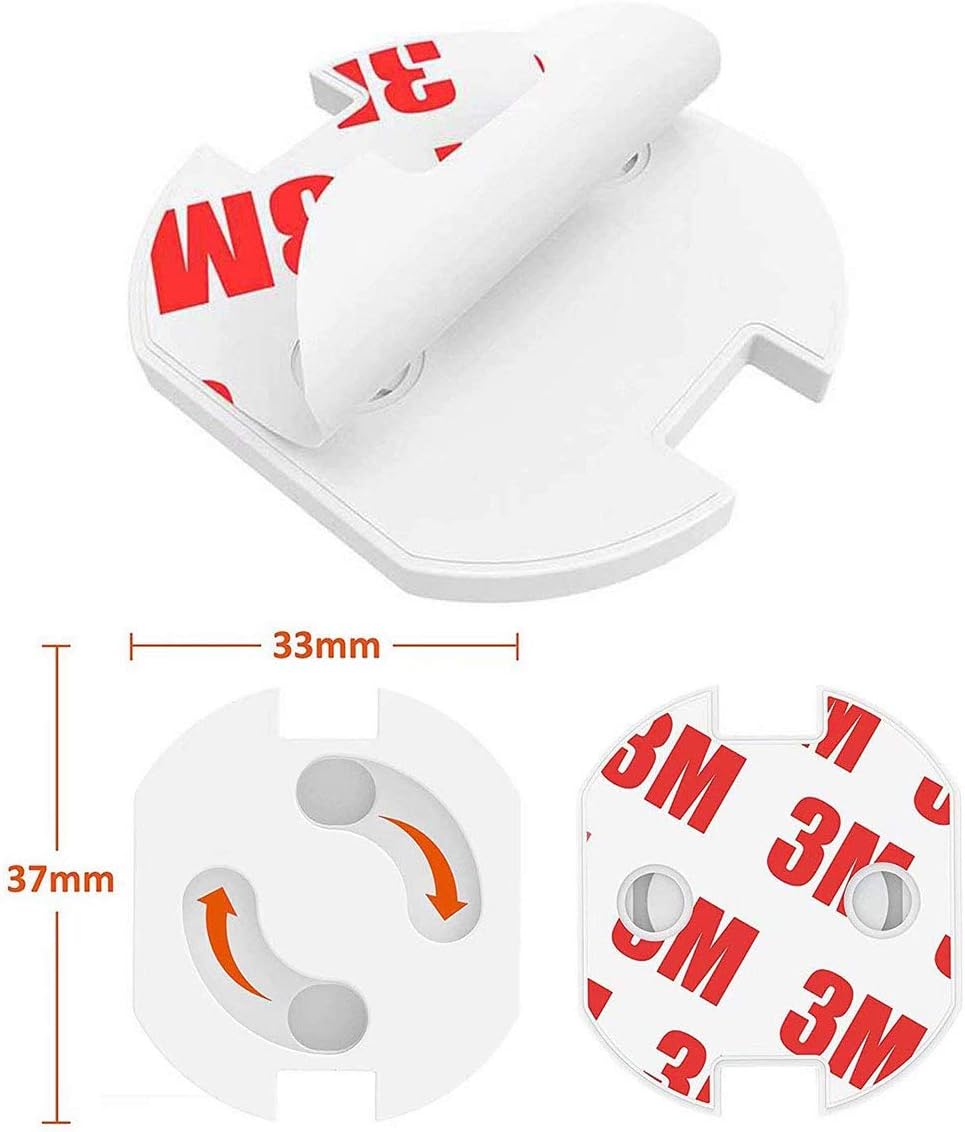 20 Unidades Blanco Seguridad Infantil Protector de Enchufe Protector ...