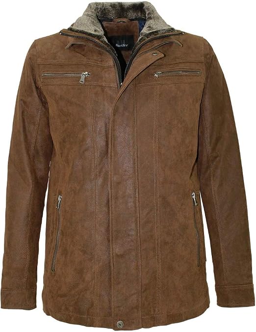 Hi-Buxter - Herren Lederjacke echtes Leder braun: Amazon.de: Bekleidung