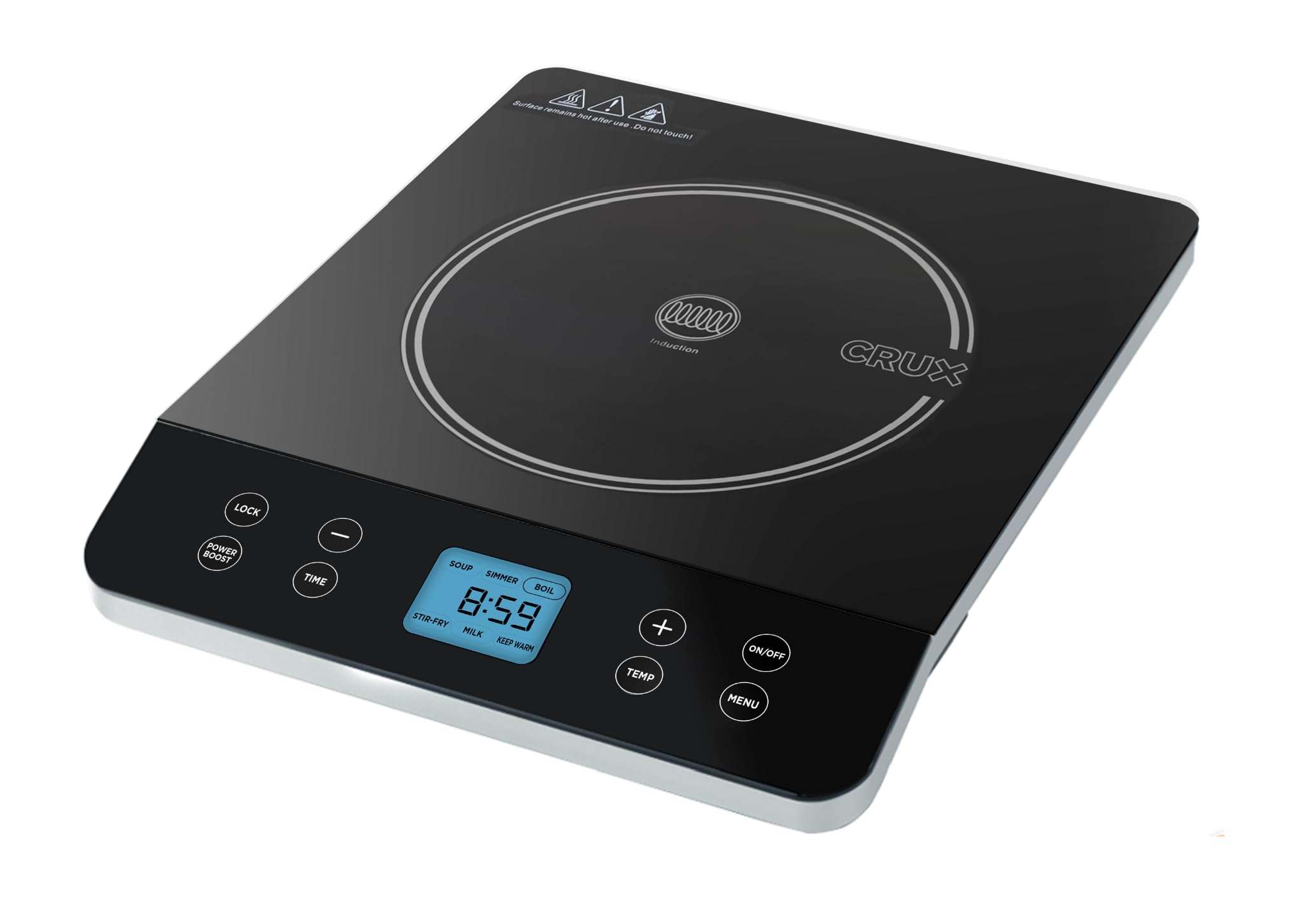 Crux Portable Induction Cooktop, Electric Hot Plate, Programmable ...