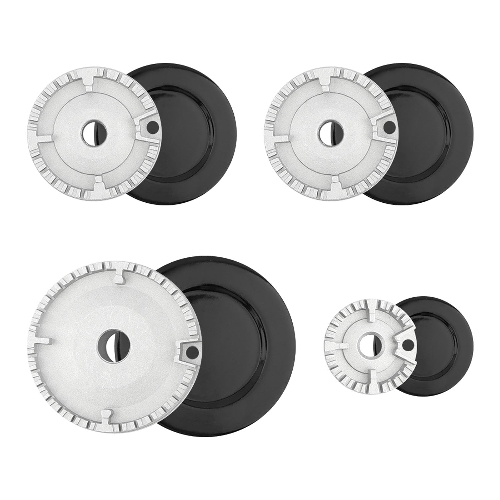 Gas Stove Burner Caps Set of 4,Burner Gas Cooker Hat Set,High Cooking ...