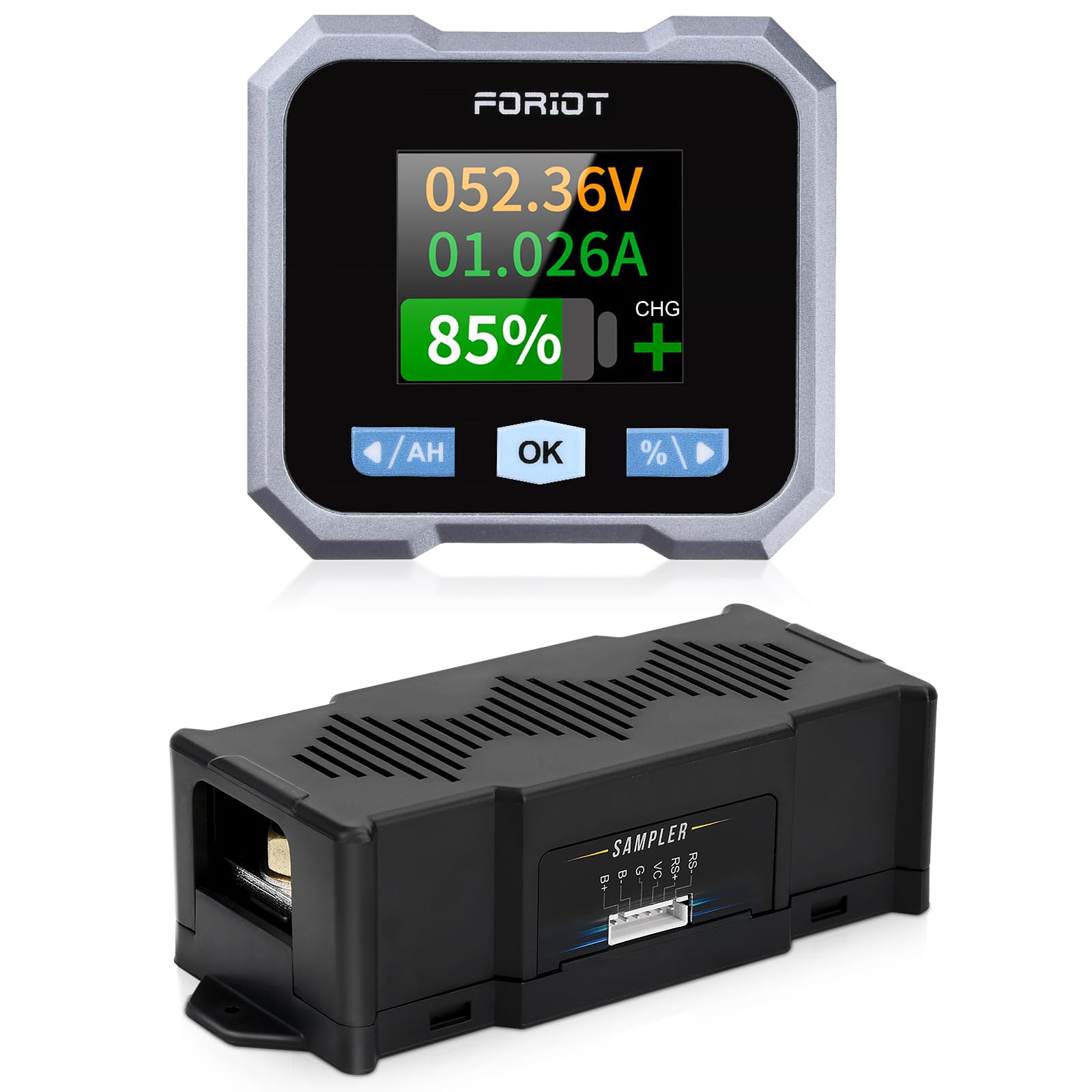 FORIOT Battery Monitor with 400A Shunt, 10-100V Coulometer with LCD ...