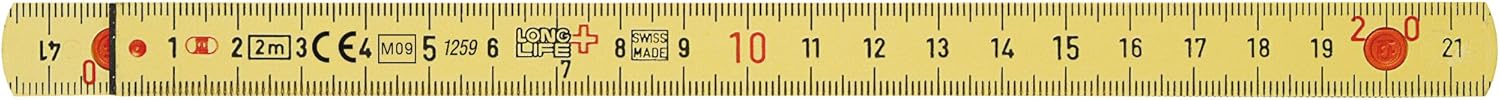 WIHA 27055 Longlife Plus Folding Measuring Stick, Metric, 10 Sticks ...