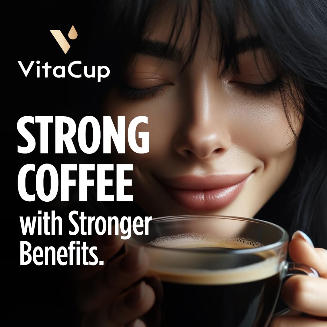Mua VitaCup Extra Shot Instant Coffee Packets with Espresso Shot, “Red ...