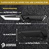 NedFoss Tanto Fixed Blade Knives with Sheath, 9.6 inch Full Tang ...