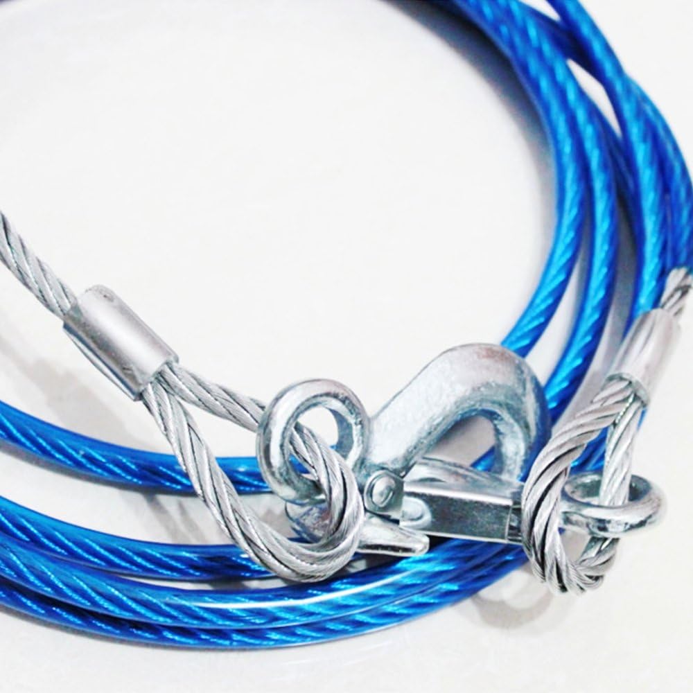 5 Tonne Heavy Duty Towing Belt 4 Meters Breakdown Recovery Tow Rope for ...